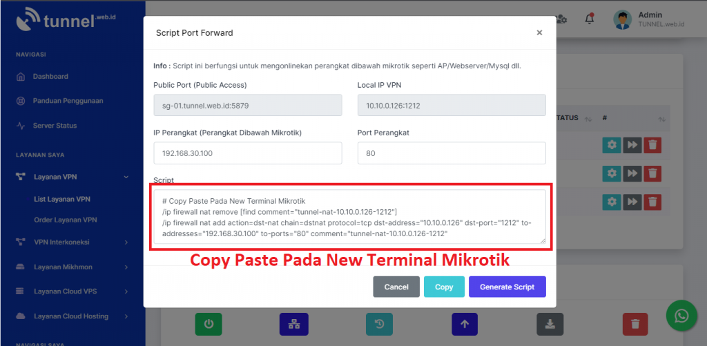Mengonlinekan Localhost / Webserver / CCTV / Access Point dll Dibawah Perangkat Mikrotik ...